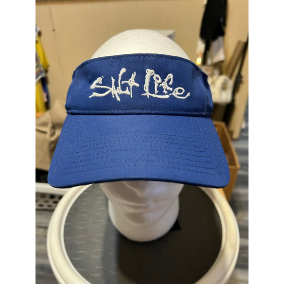 Salt Life | Accessories | Womens Salt Life Blue White Embroidered Visor ...